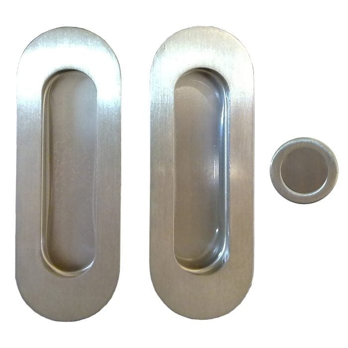Oval Round Edge Flush Pull Kit Stainless Steel – Miles Nelson