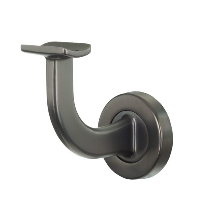 Satin Graphite Round Bannister Bracket (310) | Miles Nelson