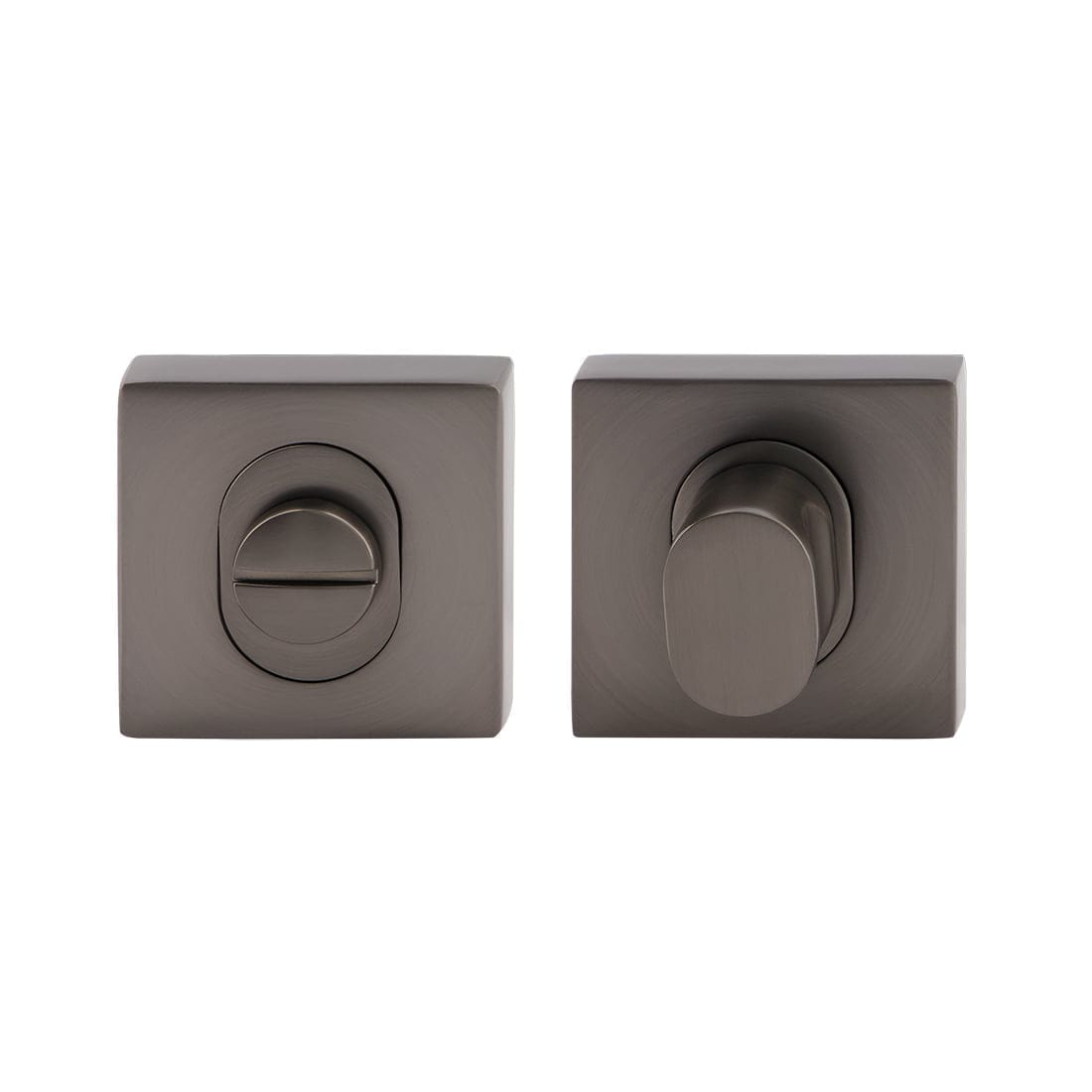 Milano Privacy Turn Square Rose Satin Graphite | Miles Nelson