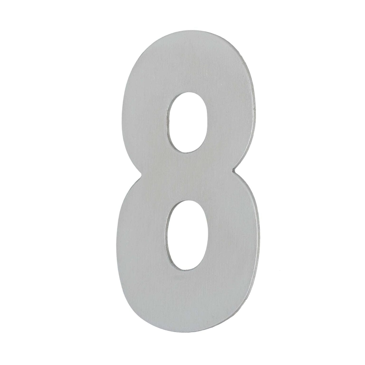 House Number EIGHT ‘8’ – Concealed fix 100mm Stainless Steel | Miles Nelson