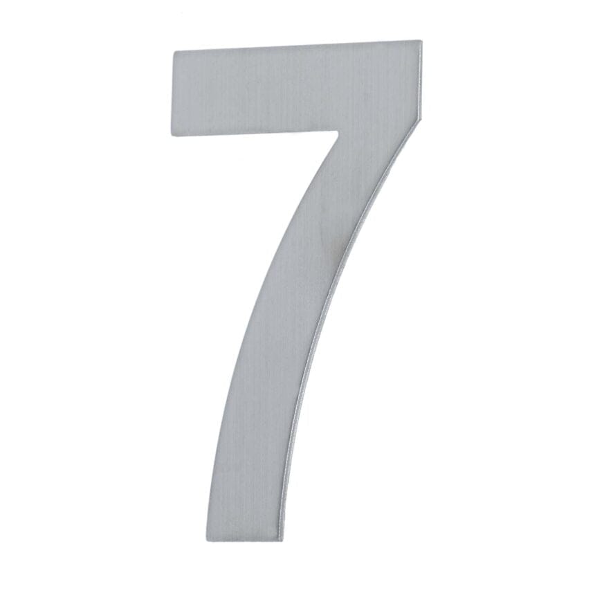 House Number SEVEN ‘7’ – Concealed fix 155mm Stainless Steel | Miles Nelson