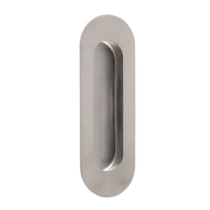 Oval Edge Flush Pull Concealed Fix 120mm x 40mm Stainless Steel | Miles ...
