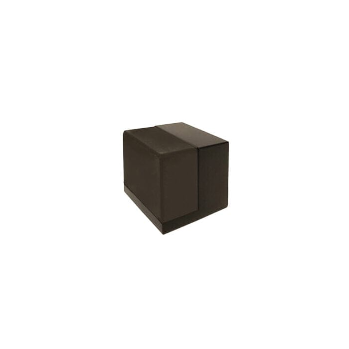 Matt Black Floor Mount Square Door Stop 40mm (809) | Miles Nelson