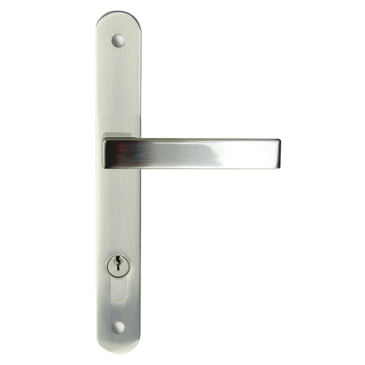 Verona Long Plate Set incl Mortice Lock Satin Nickel | Miles Nelson