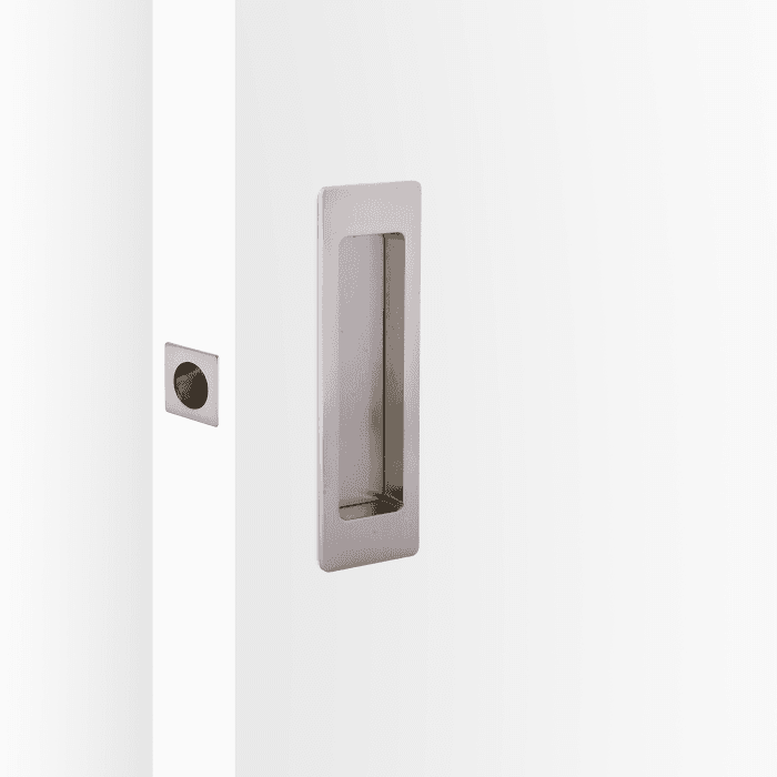 Rectangular Cavity Slider Passage Kit – Satin Nickel | Miles Nelson